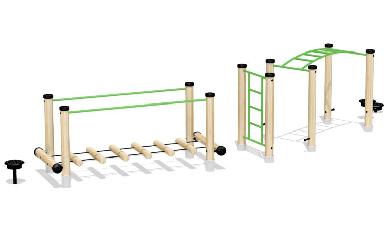 Wooden Trim Trail - Playground Equipment - Sutcliffe Play