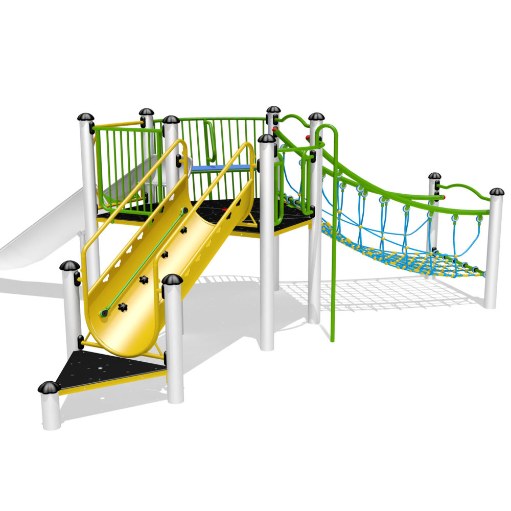 Inclusive Playground Slide and Climbing Frame - Sutcliffe Play